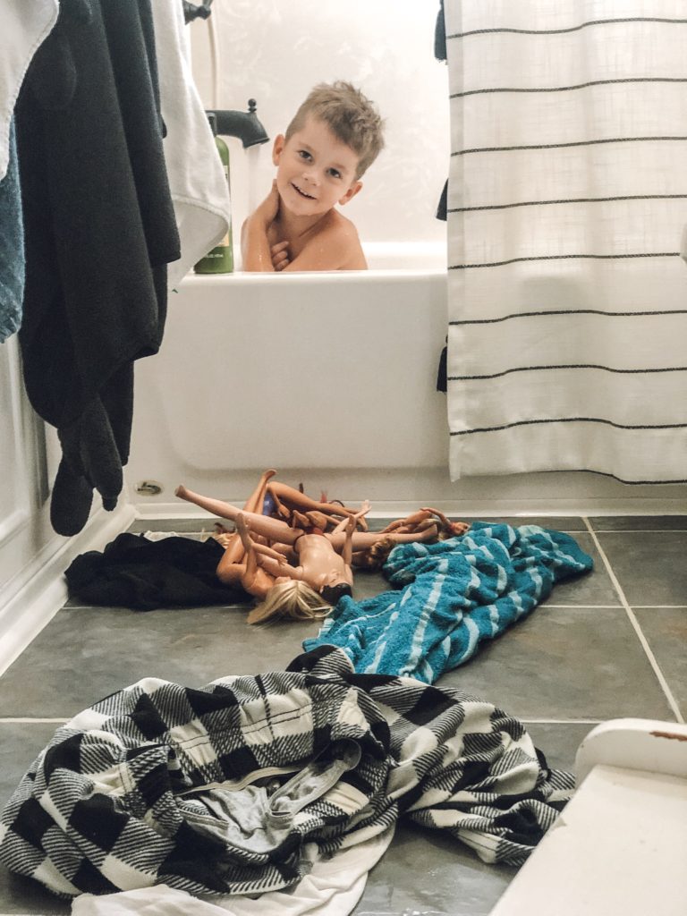 Painted Bathroom Floor Tile - The DIY Vibe