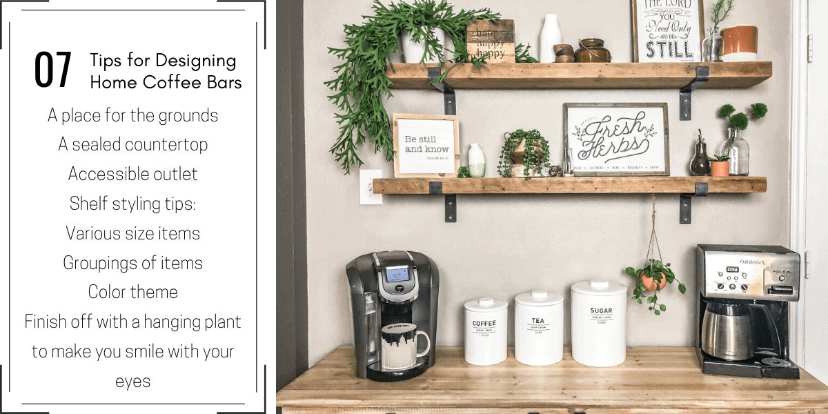7 Tips for Designing Your Home Coffee Bar - The DIY Vibe